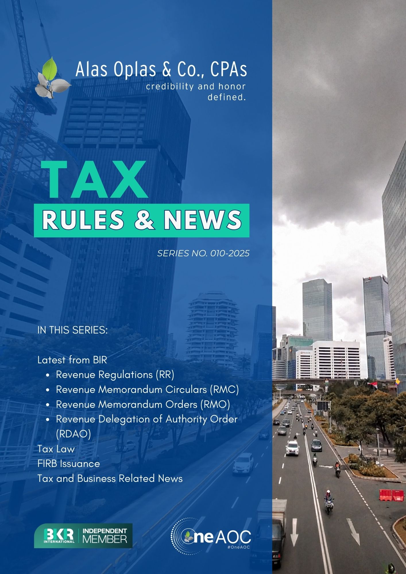Tax Rules and News 010-2025 - Alas Oplas & Co., CPAs